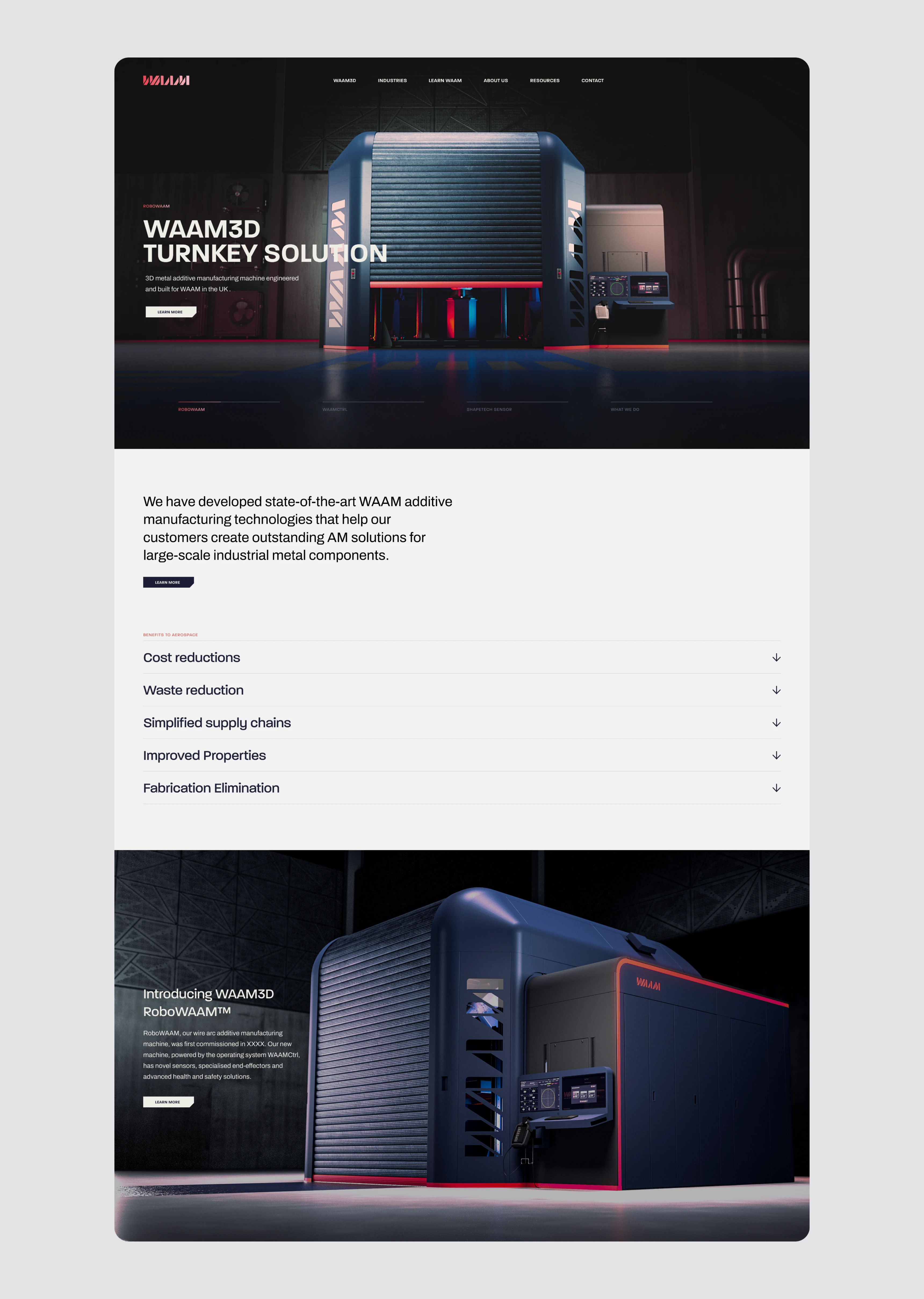 WAAM3D: Website | Seymourpowell